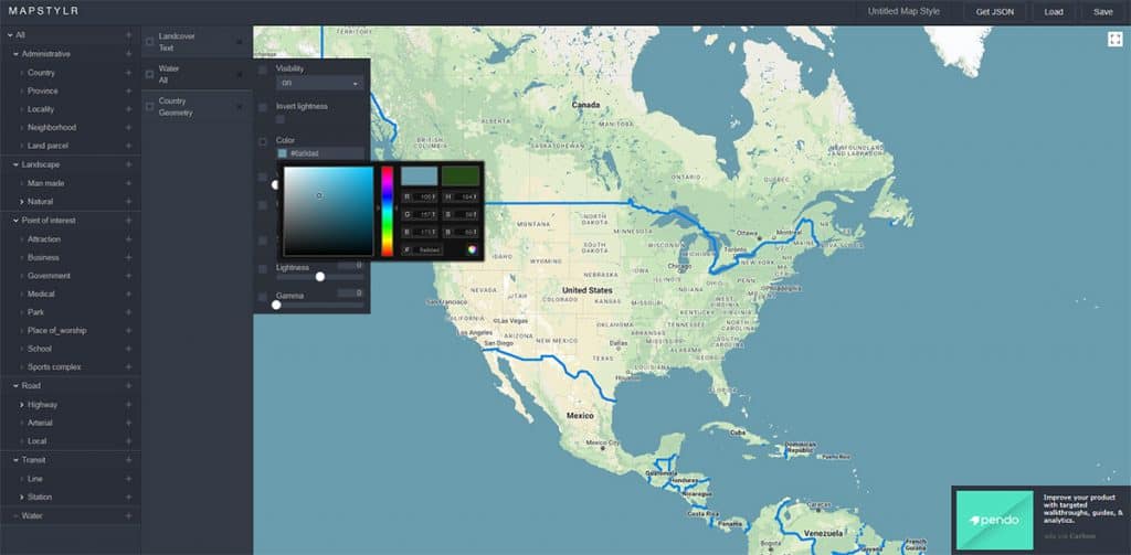 How to create & import custom color schemes - Google Maps Widget