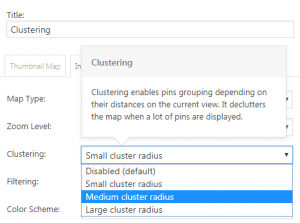 Enable Clustering and organize your map better - Google Maps Widget