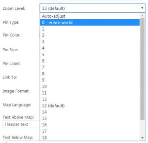 Configuring the thumbnail map - Google Maps Widget